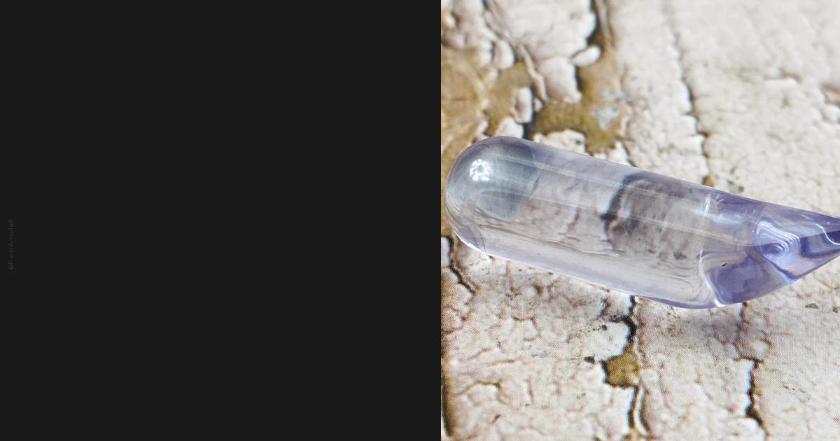 LEKLAI NAGA EYE FANG GEMS STONE WINDFALL THAI AMULET LIMPID WHITE ...