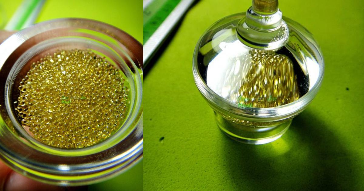 Sarira Buddha Relic Holy Heal Nature Crystal Bead Stupa Yellow Thai ...