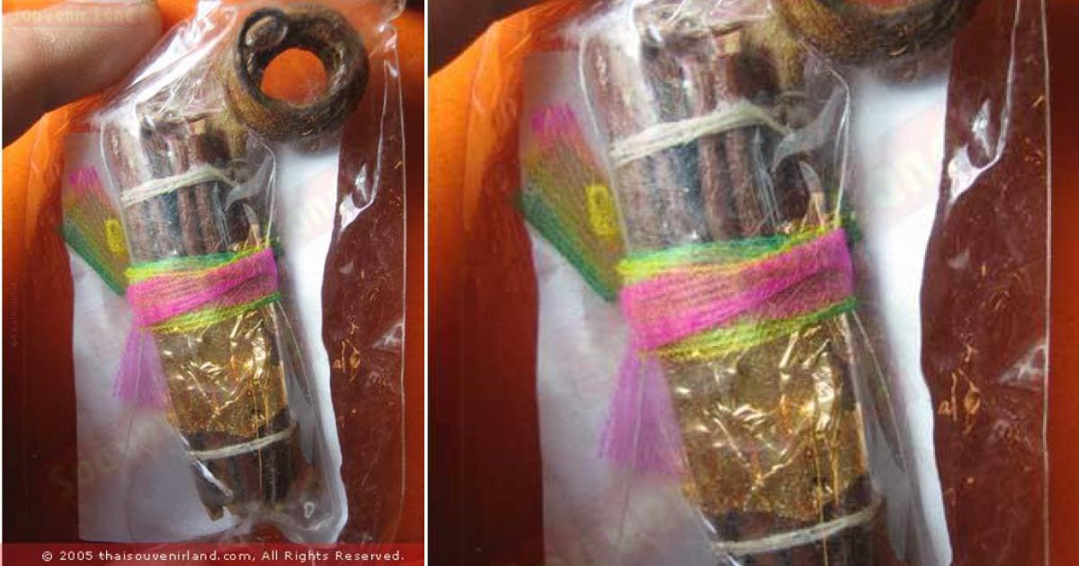 REAL THAI AMULET NATURAL 9 ROOT OF SACRED WOOD, SUPPER LUCKY POWER LP ...