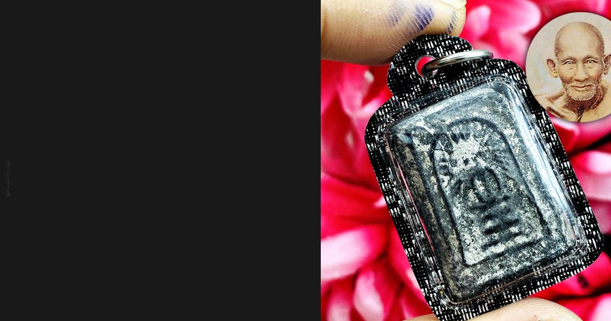 Vintage 100year Somdej Buddha Enlightenment Black Lp Suk Sook Thai ...