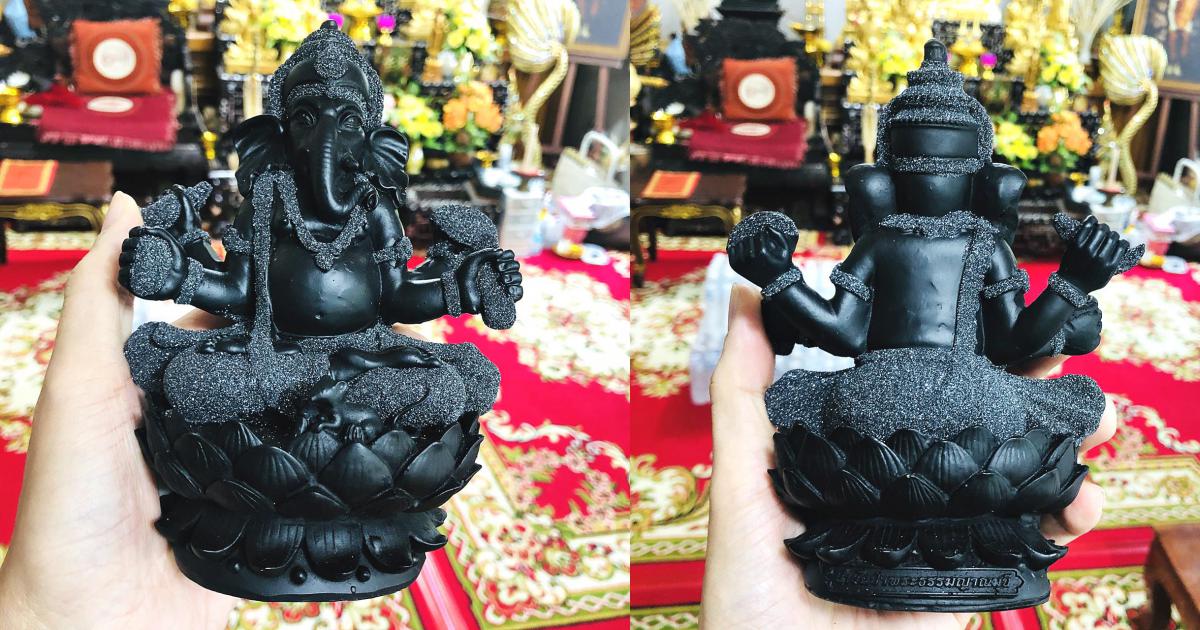LARGE BUCHA PIKANET ELEPHANT DEITY GOD 4 HAND STATUE LEKLAI DUST LUCKY ...