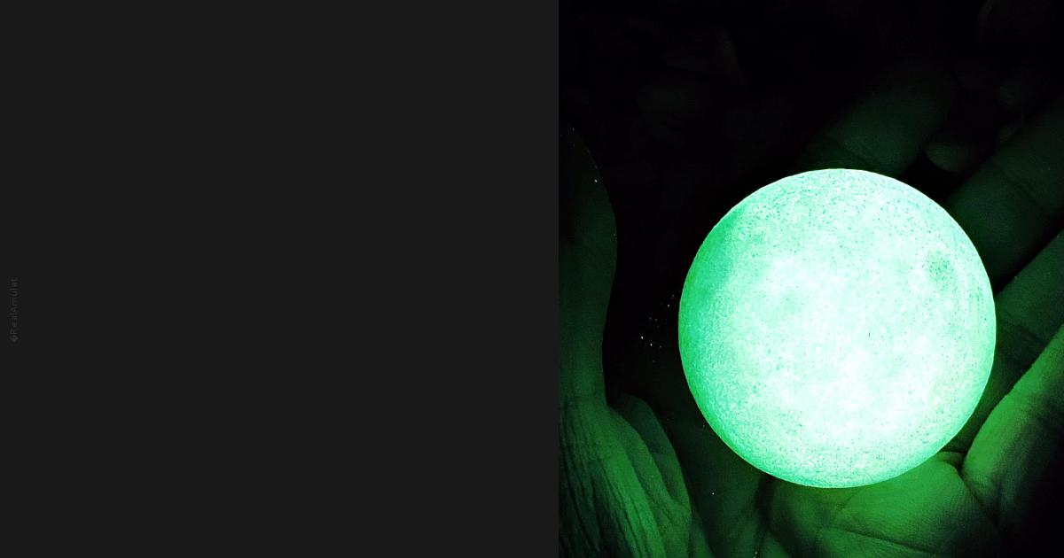 Moon Light Glow Shine Pearl Stone Leklai Green Protect Somporn Thai ...