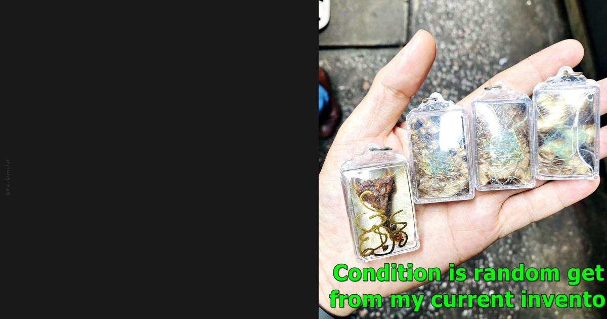 2in1 Cobra Snake Boa Spurs Gambling Money Wealth Charm Penis Thai ...