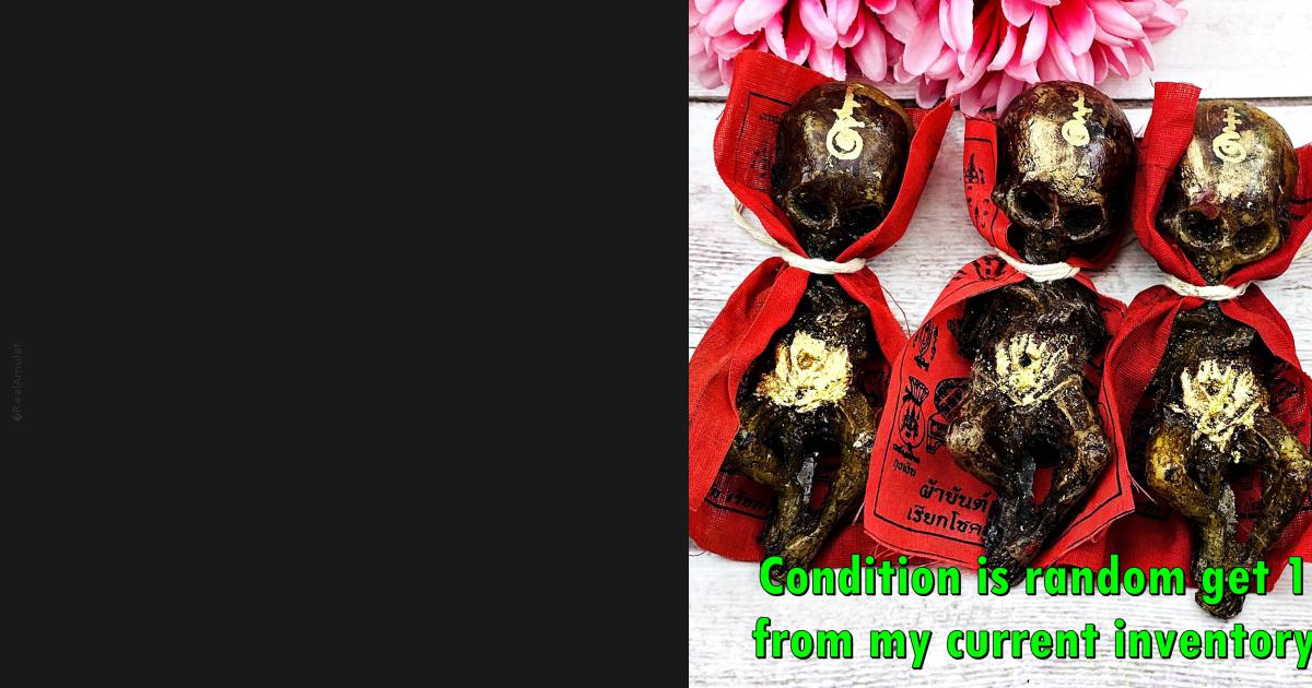 Mummy Lokok Guman Ash Alien Gambling Luck Win Money Rich Tawee Thai ...