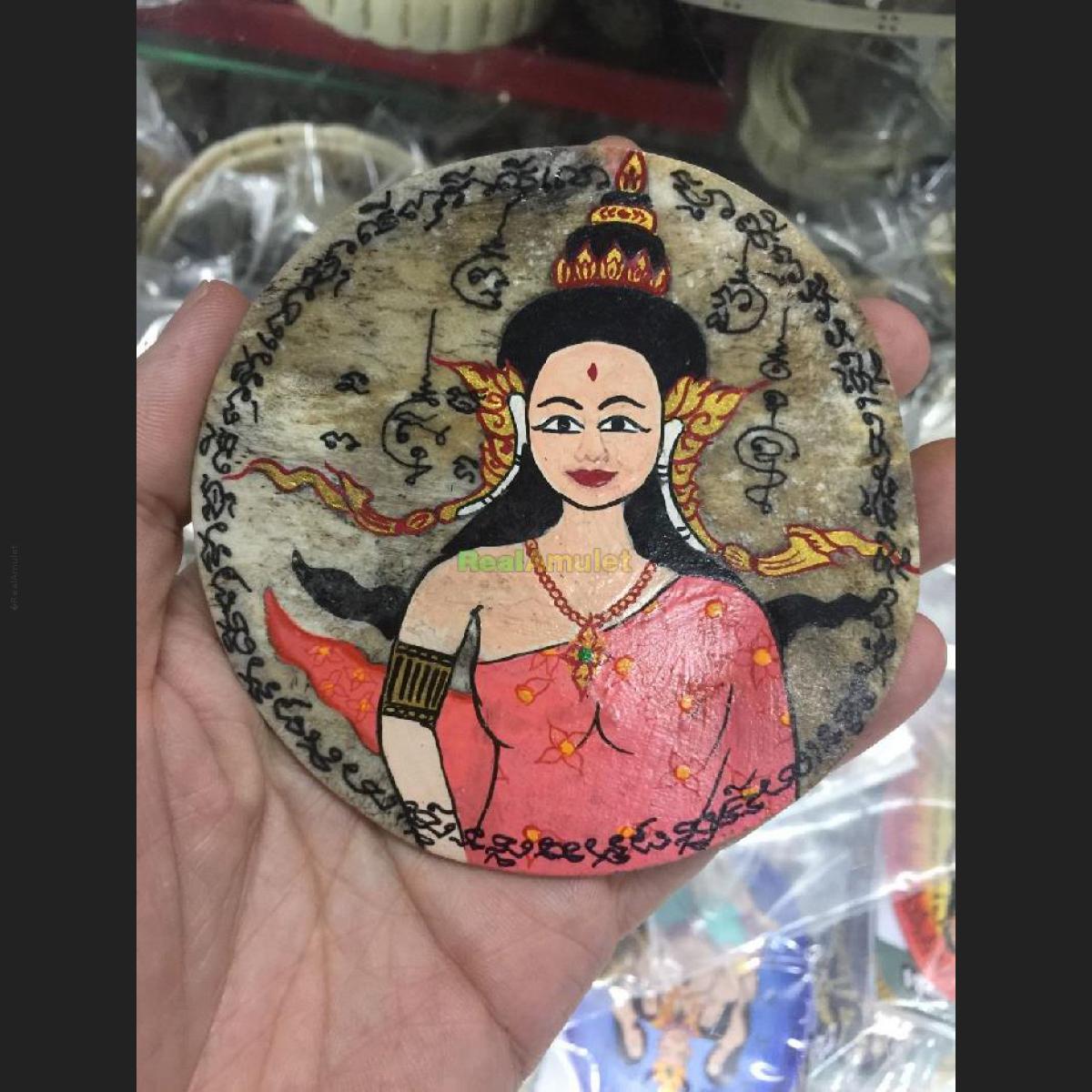 THAI AMULET SKULL LARGE MAGIC LADY WINDFALL GAMBLE WIN PAN-NENG AC ...