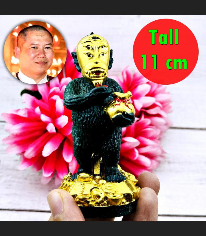 Sihu Hata Gold Face Green Monkey Gambling Win Rich Statue Subin Thai ...