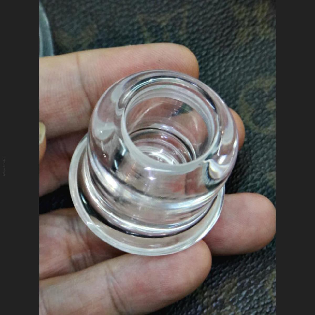 STUPA BUDDHA RELIC AMULET CASE EMPTY BOX CLEAR ACRYLIC 2 OPEN 15 CM ...