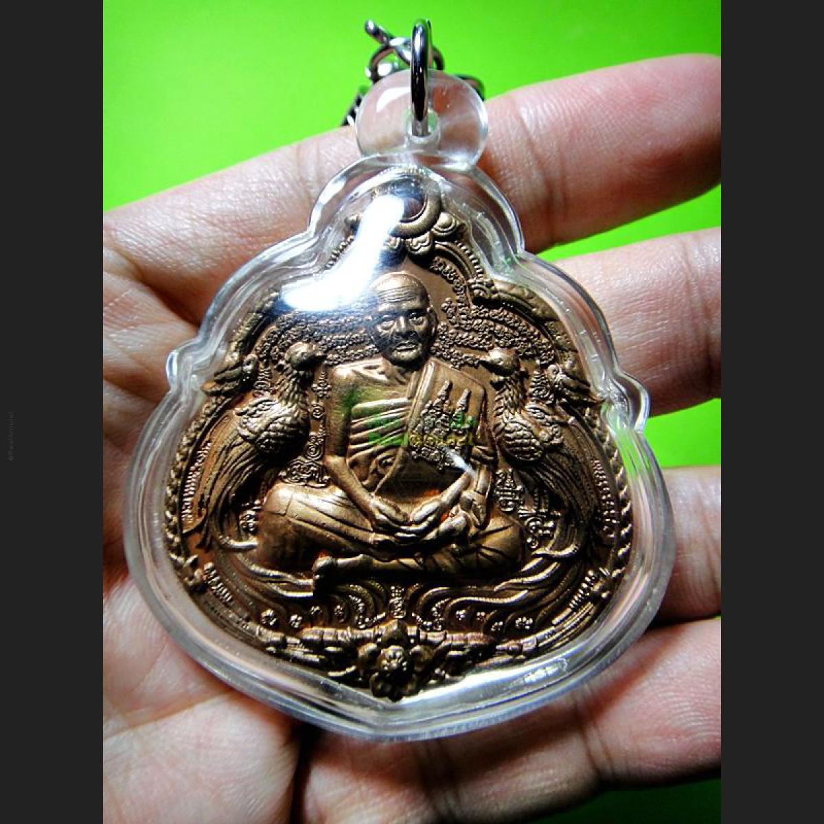 AUTHENTIC THAI AMULET HOLY FOWL CHICKEN PENDANT MEDAL RICH POWER LP ...