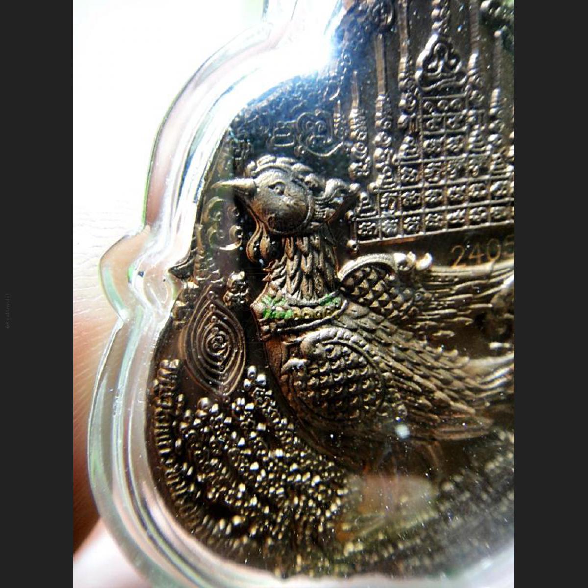 AUTHENTIC THAI AMULET HOLY FOWL CHICKEN PENDANT MEDAL RICH POWER LP ...