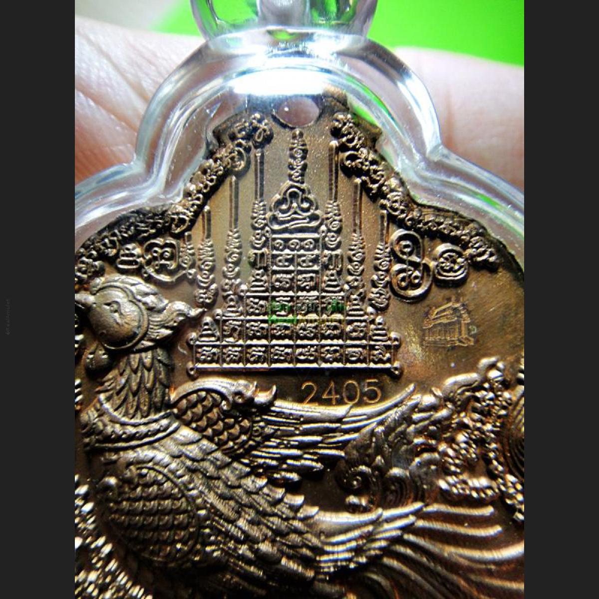 AUTHENTIC THAI AMULET HOLY FOWL CHICKEN PENDANT MEDAL RICH POWER LP ...