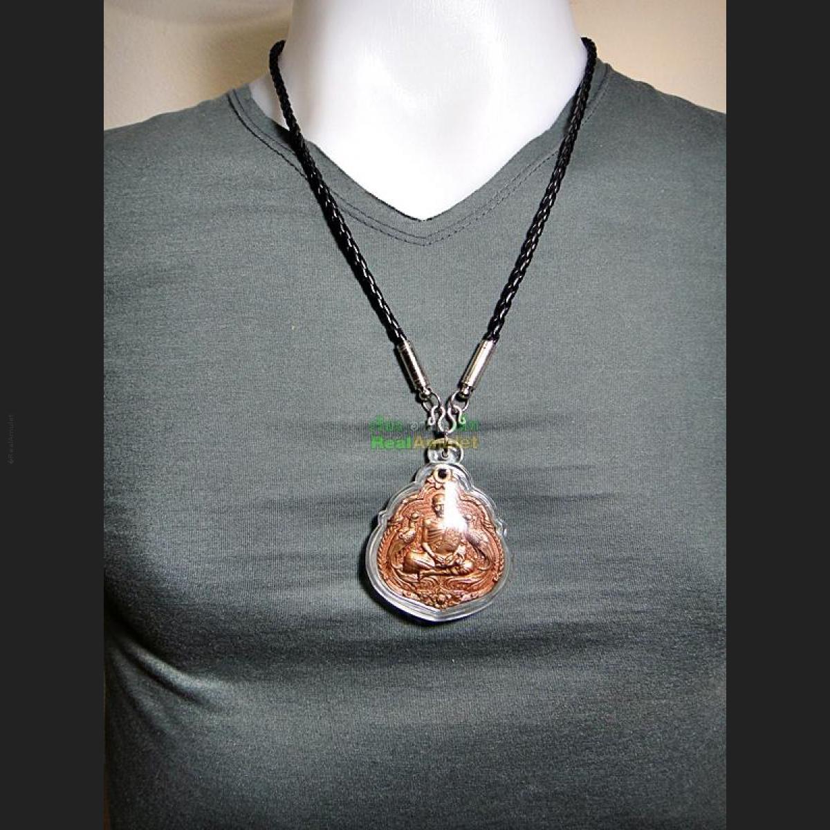 AUTHENTIC THAI AMULET HOLY FOWL CHICKEN PENDANT MEDAL RICH POWER LP ...