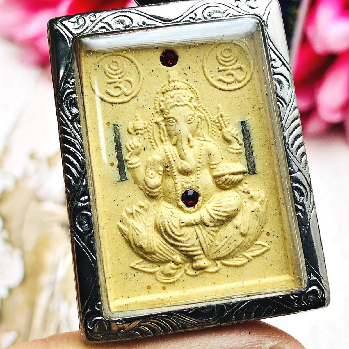 SUCCESSFUL DEITY PIKANET ELEPHANT DOUBLE SALIKA SWAN GEM THAI AMULET LP ...