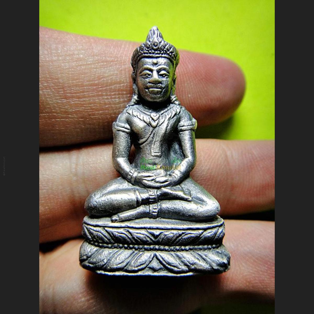 THAI REAL AMULET PHA-KRING BELL CHARM ATTRACT MONEY LUCK RICH LP HONG ...