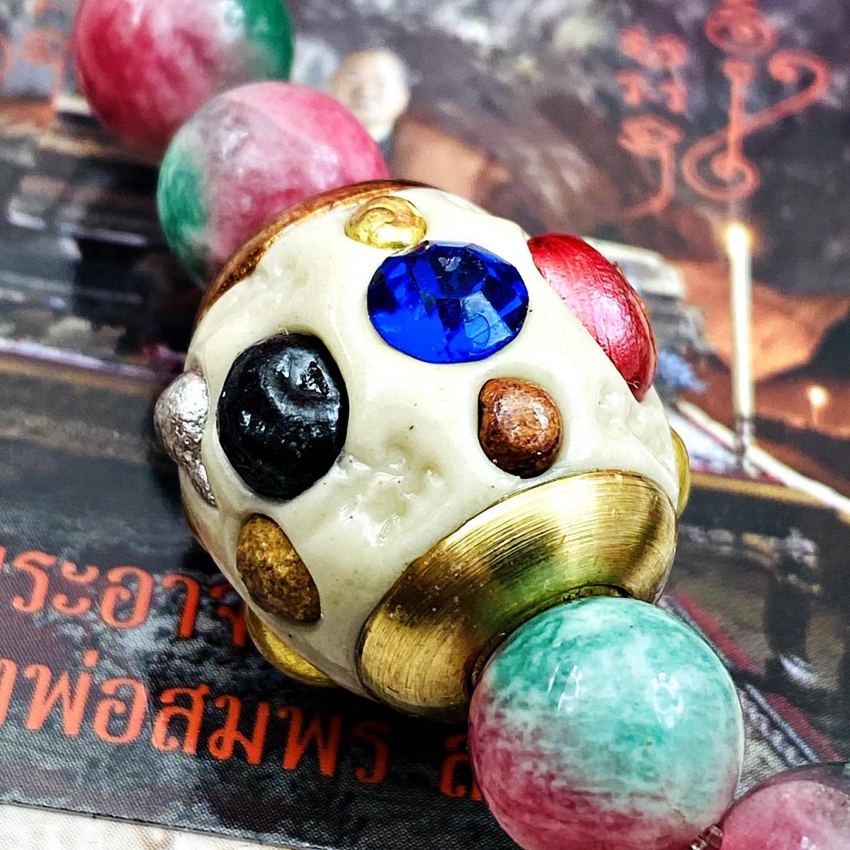 Bracelet Leklai Watcharatad Prevent Immortal Lp Somporn Stone Thai ...