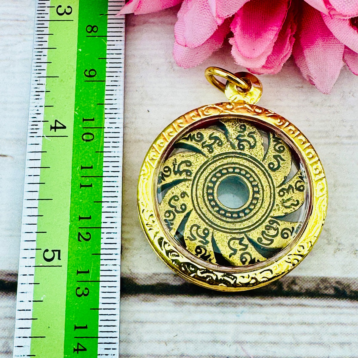 Yantra Rowel Chakra Brass Magic Lucky Protection Doo Immortal Thai ...