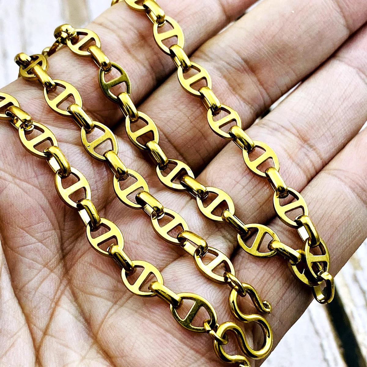 Necklace Stainless Gold Laser Cd Dc Chain Multi Hook Wearing Thai ...